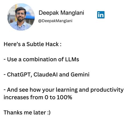 ai chatgpt claude gemini tech software linkedin content