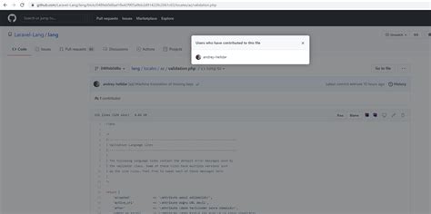 Machine Translation Of Missing Keys · Laravel Lang · Discussion 41