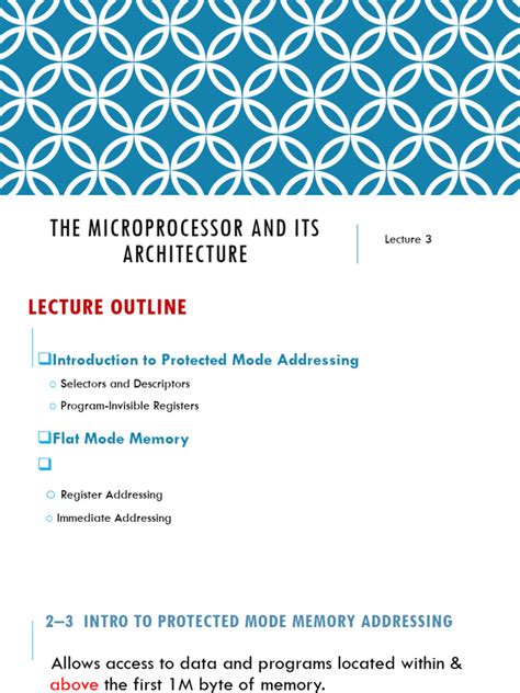Lecture 3chapter 2 Part 2 And Chapter 3 Part 1 Pdf Assembly