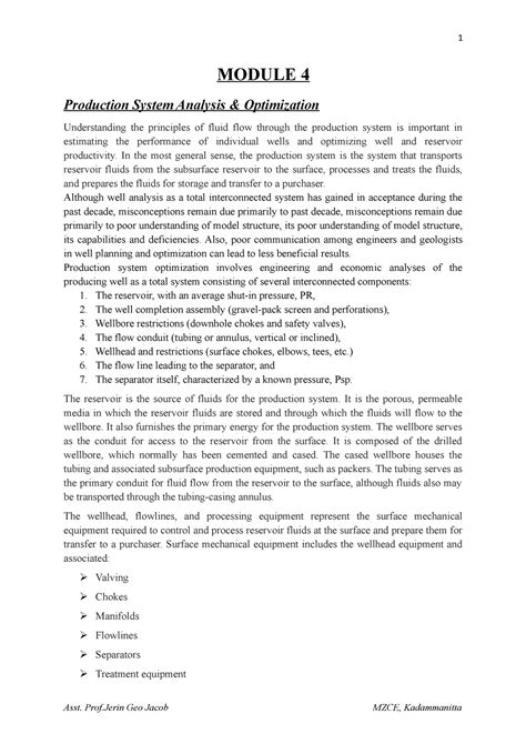 Module 4 Lecture Notes 4 Module 4 Production System Analysis And Optimization Understanding