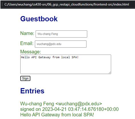 08 2g cloud functions api gateway guestbook