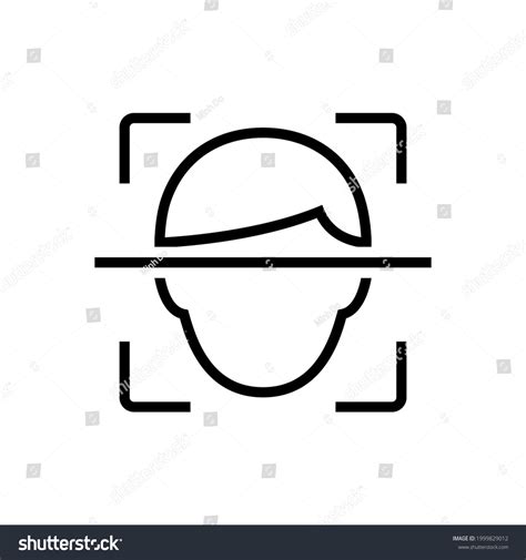 Facial Recognition Scan Vector Icon Symbol Stock Vector Royalty Free 1999829012 Shutterstock