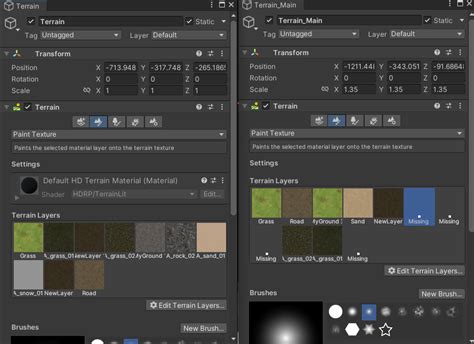 Missing Terrain Settings After Switching From To F LTS Unity Engine Unity