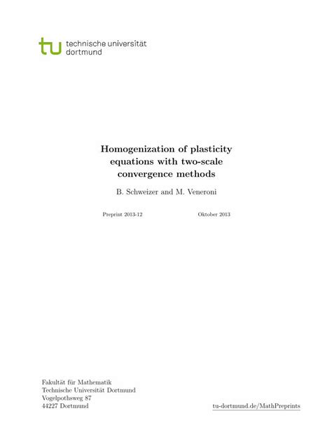 Pdf Core Ac Uk · Homogenization Of Plasticity Equations With Two