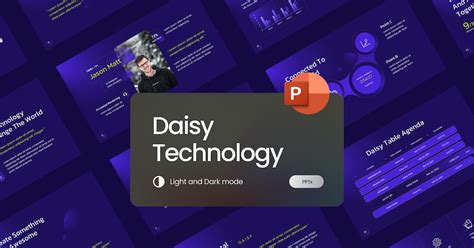 Футуристическая технология Дейзи Шаблоны презентаций Powerpoint Presentation Templates Включая