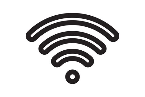 Wi Fi Symbol Signal Connection Vector Wireless Internet Technology Sign Wifi Network