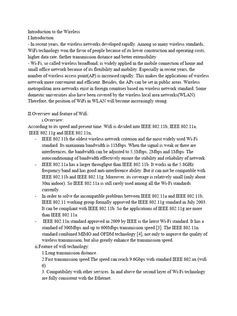Introduction To The Wireless Pdf Wi Fi Ieee 802 11