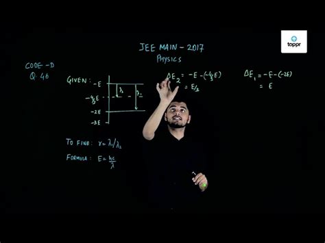 Some Energy Levels Of A Molecule Are Shown In The Figure The Ratio Of