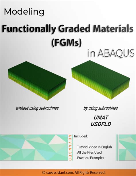 Modeling Functionally Graded Materials Fgms In Abaqus Cae Assistant