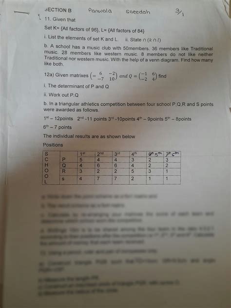 Solution S 4 Mathematics Sample Question Paper Studypool