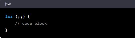 For Loop In Java