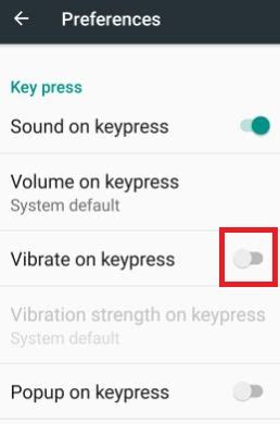 How To Disable Keyboard Vibration Android Nougat