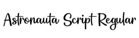 Astronauta Script Regular Fuente FFonts Net