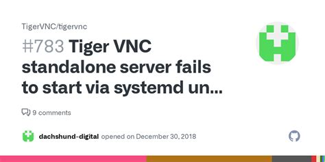 tiger vnc standalone server fails to start via systemd unit file
