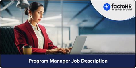 Program Manager Job Description Template Factohr