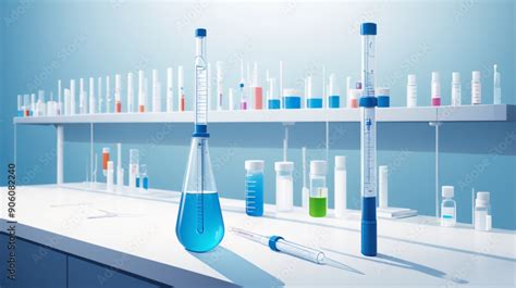 Graduated Pipette This Glass Graduated Pipette Features Precise Measurement Markings Along Its