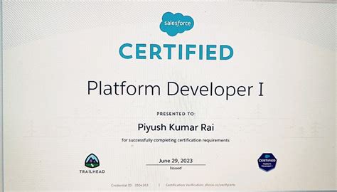 Piyush Rai On Linkedin Hcltech Trailhead Salesforce Certifications