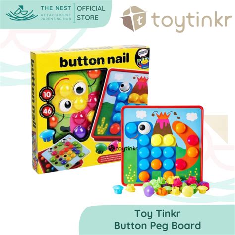 Toy Tinkr Button Peg Board Lazada Ph
