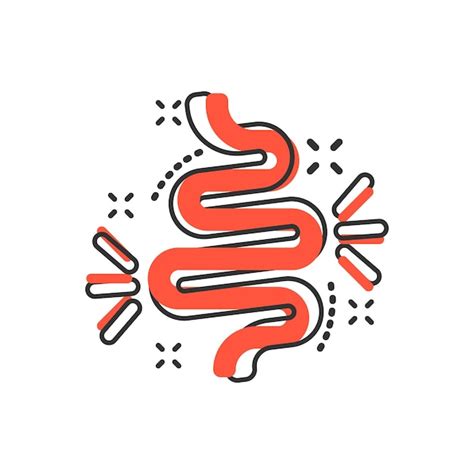 Premium Vector Gut Constipation Icon In Comic Style Colitis Vector
