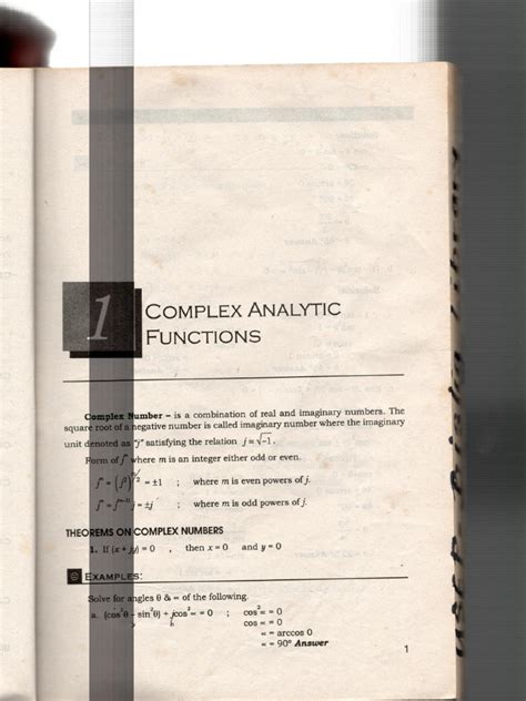 Complex Function Pdf