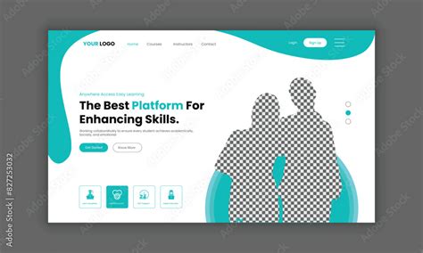 Lms Website Landing Page Or Education Landing Page Course Sale Landing Page Website Homepage
