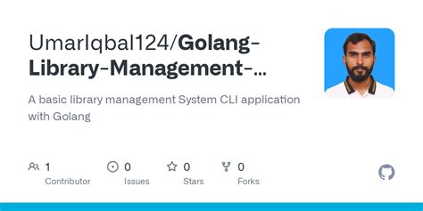 Github Umariqbal124golang Library Management System A Basic Library Github Umariqbal124golang Library Management System A Basic Library