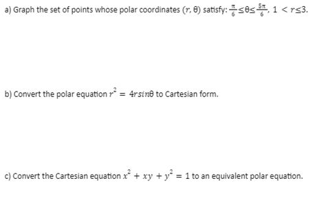 solved a graph the set of points whose polar coordinates