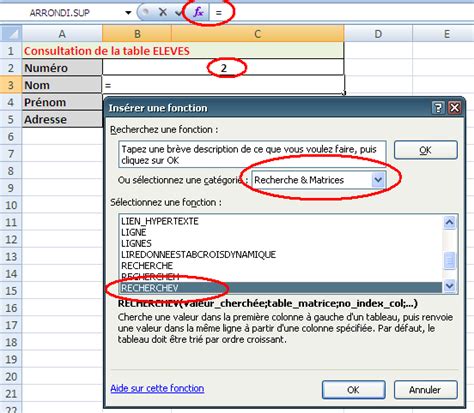 cours avec des exercices corrigés excel 2007 les fonctions de