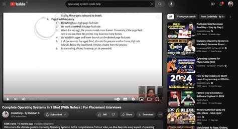 codehelp s complete operating systems video with lakshay kumar aadi