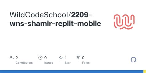GitHub WildCodeSchool Wns Shamir Replit Mobile