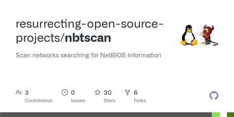 Github Resurrecting Open Source Projectsnbtscan Scan Networks