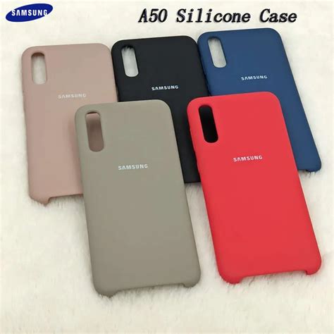 Original Samsung Galaxy A50 Silicone Case Soft TPU Cover For Samsung A50 A 50 2019 A505 A505F SM