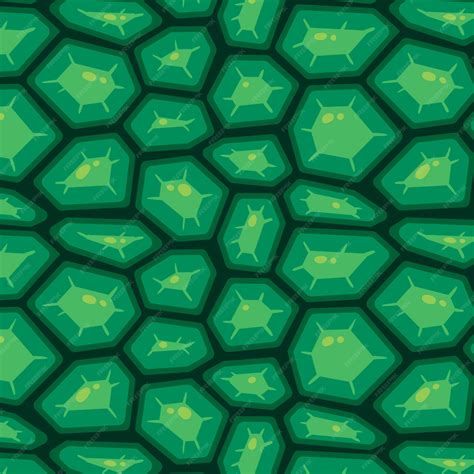 Free Vector Hand Drawn Turtle Shell Pattern Design