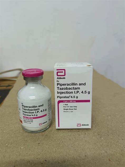 Abbott Piperacillin Tazobactam Injection Ip 4 5 G At ₹ 447 Vial In Bengaluru