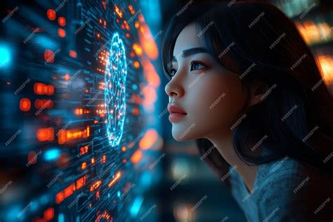 Synaptic Activity Digital Wiring Brain Energy Ai Connection And Synaptic Neural Woman