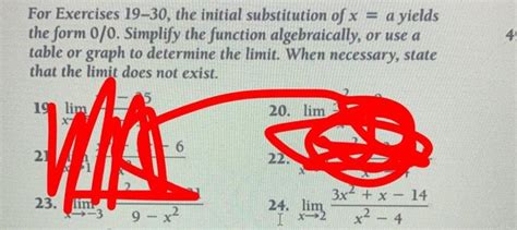 solved for exercises 19 30 the initial substitution of x