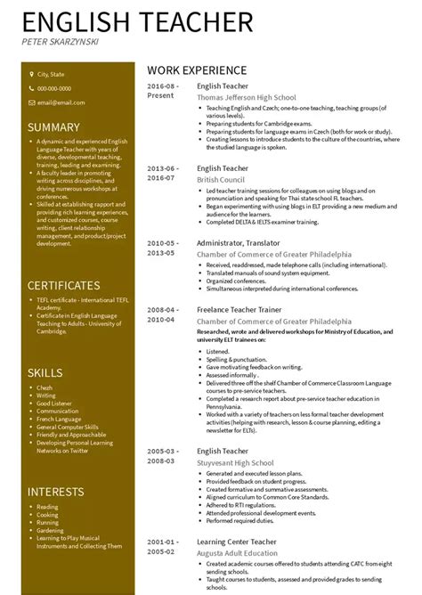 Best 12 16 Teacher Resume Examples And Text Templates For 2025 Artofit