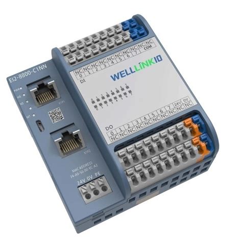 Ethernet Ip I O Module Ei2 8800 C1nn 8di8do Input Bidirectional Output Pnp For Plc By Decowell