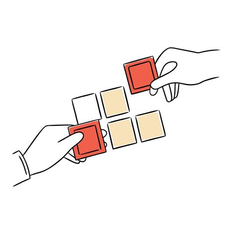 Close Up Of Hands Passing Sticky Notes In A Meeting 55228422 Vector Art At Vecteezy