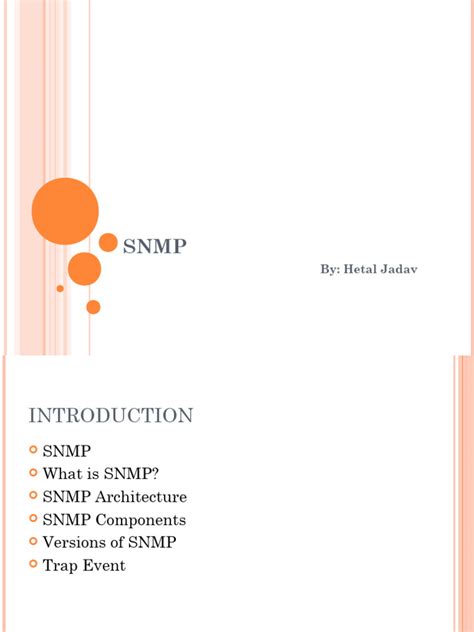the simple network management protocol framework pdf computer