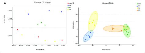 The Principal Coordinate Analysis Pcoa Plot A Showing Variation