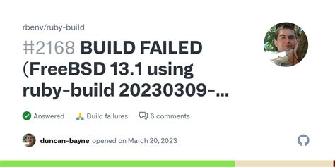 BUILD FAILED FreeBSD Using Ruby Build Gf C Ccc Rbenv Ruby Build Discussion