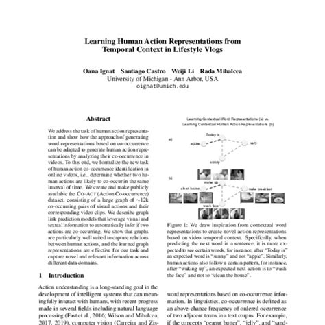 Learning Human Action Representations From Temporal Context In