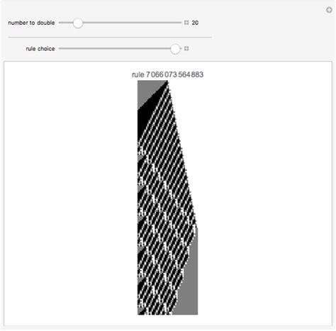 Doubling Cellular Automata Wolfram Demonstrations Project