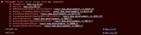 fail a react test when an error is thrown in an event handler · vitest