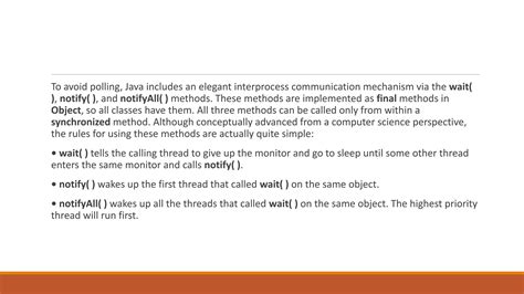 Multithreading In Java Pptx Operating Systems Computer Software