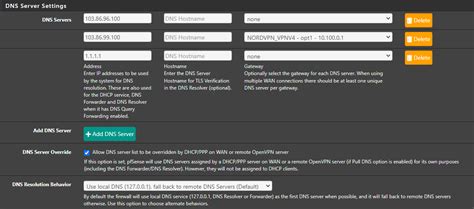 Unifi Vlan No Internet Dns Nordvpn Rpfsense