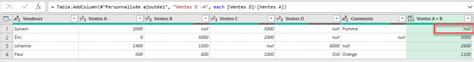 Comment Interagir Avec Les Valeurs Null Dans Power Query