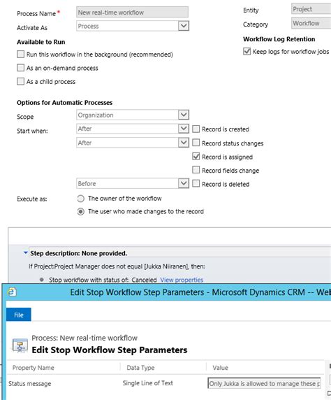 Using Crm 2013 Real Time Workflows To Show Error Messages