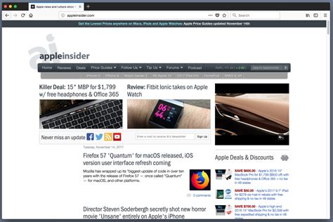 Firefox 57 Quantum For Macos Released Ios Version User Interface